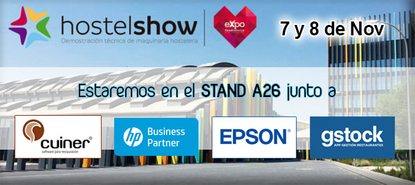 Estaremos en HOSTELSHOW - EXPOFOOD - Arentia Informática